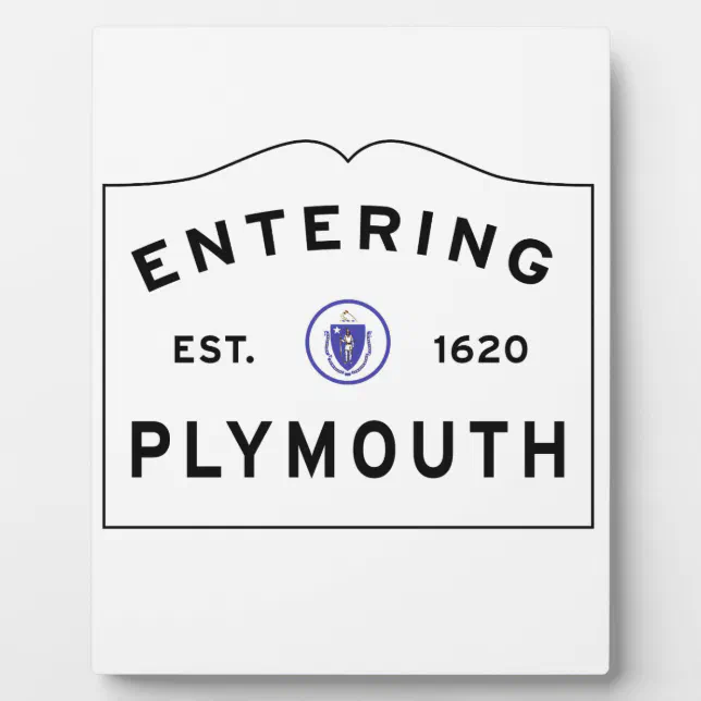 Welcome to Plymouth MA Plaque | Zazzle
