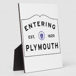 Welcome to Plymouth MA Plaque | Zazzle