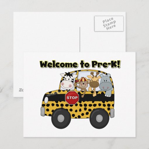 Welcome to Pre-K Postcard | Zazzle
