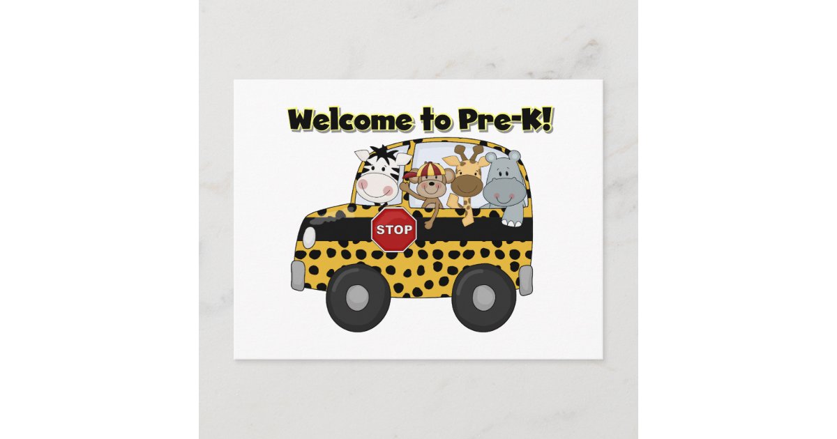 Welcome to Pre-K Postcard | Zazzle