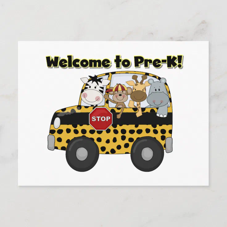 Welcome to Pre-K Postcard | Zazzle