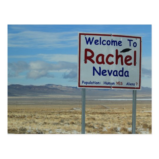 Welcome To Rachel Nevada Postcard - Area 51 | Zazzle.com