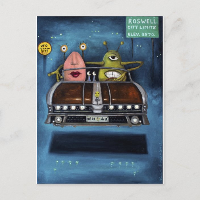 Welcome To Roswell Postcard | Zazzle.com
