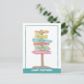 Welcome to Summer Camp Custom Name Fun Sign Postcard | Zazzle