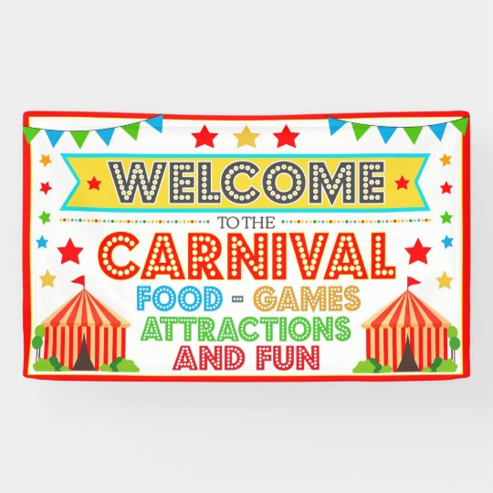 Welcome to the Carnival Banner | Zazzle.com