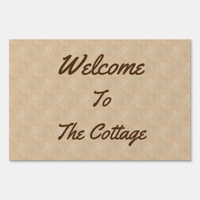 Welcome to the Cottage Guest Rental Vacation House Sign | Zazzle