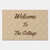 Welcome to the Cottage Guest Rental Vacation House Sign | Zazzle