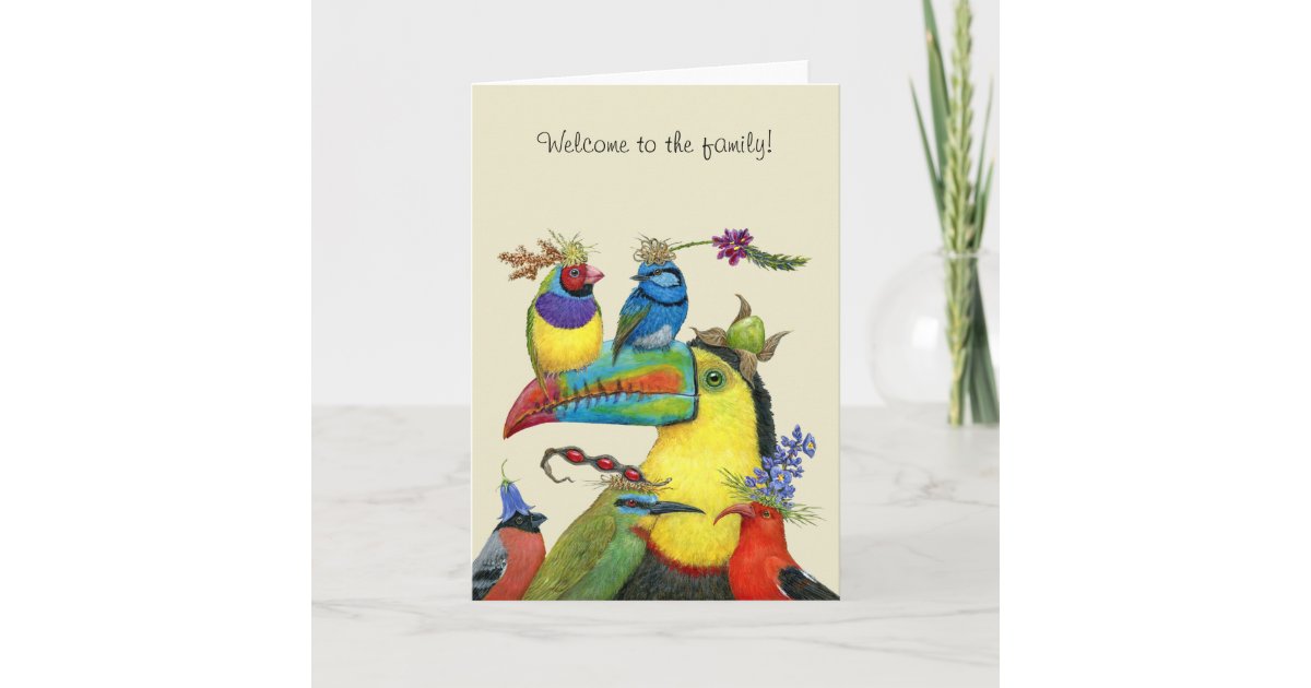 Welcome to the family greeting card | Zazzle