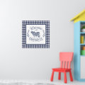 Welcome To The Farmhouse Blue Gingham Poster | Zazzle