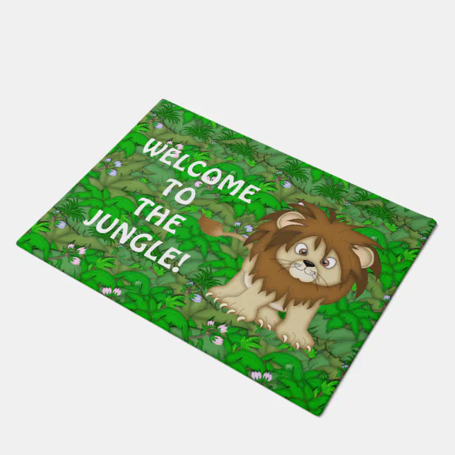 Welcome to the Jungle door mat | Zazzle