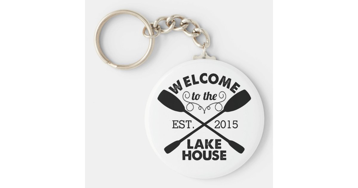 Welcome to the Lake House Keychain | Zazzle.com
