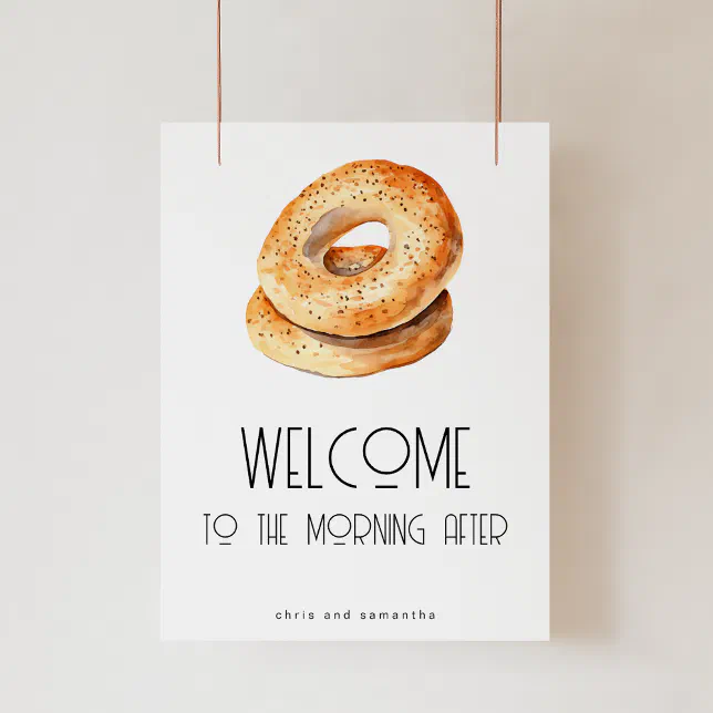 Welcome to The Morning After Poster Sign | Zazzle