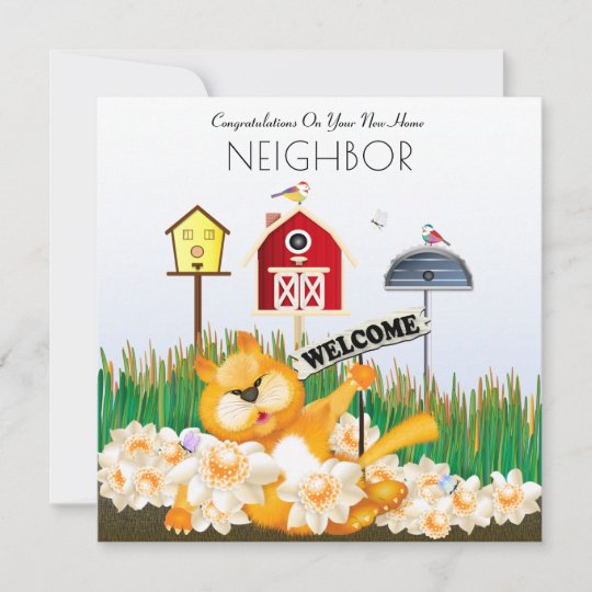 Welcome To The Neighborhood New Home Card | Zazzle.com