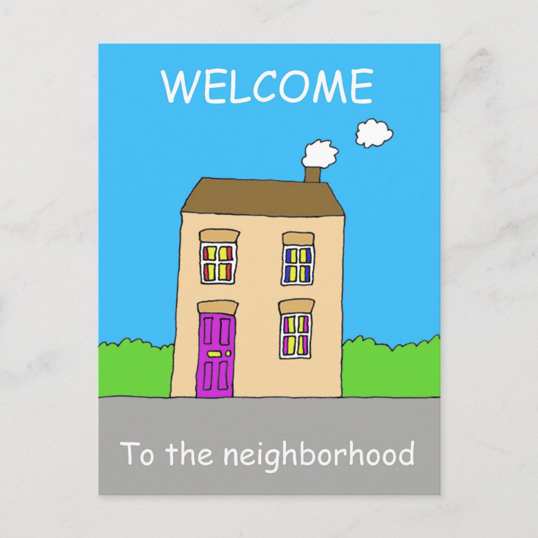 Welcome to the Neighborhood Postcard | Zazzle