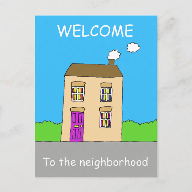 Welcome to the Neighborhood Postcard | Zazzle