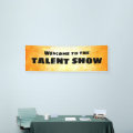 Welcome To The Talent Show Yellow and Orange Banner | Zazzle