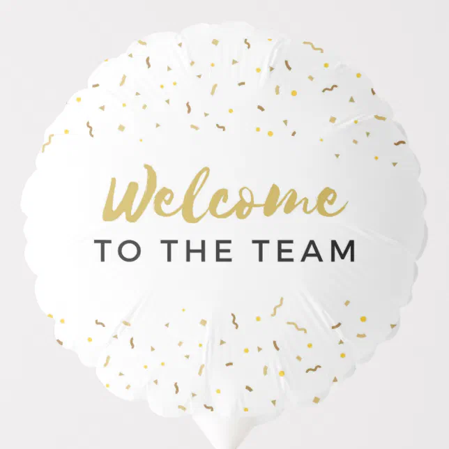 Welcome to the Team New Employee Job Welcoming Bal Balloon | Zazzle