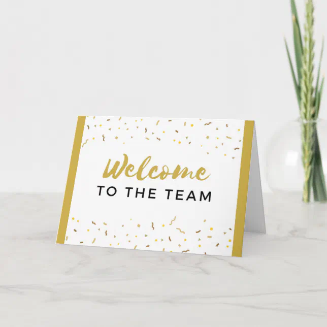 Welcome to the Team New Employee Job Welcoming Car Card | Zazzle