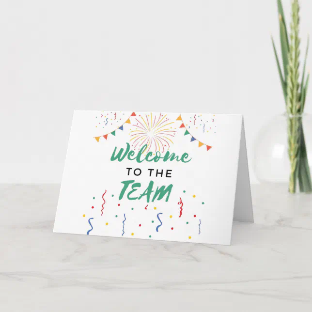 Welcome to the Team New Employee Job Welcoming Card | Zazzle