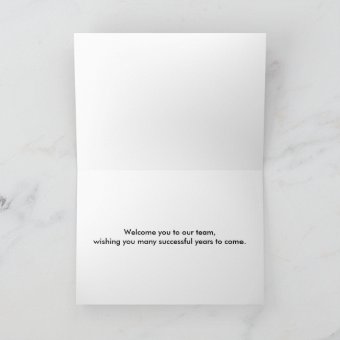 Welcome To The Team with Big Smile Card | Zazzle