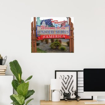 Welcome to the USA Poster | Zazzle