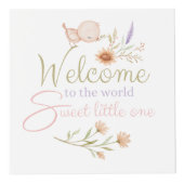 Welcome To The World Baby Photo Cube | Zazzle