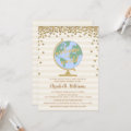Welcome to the World Globe Baby Shower Invitation | Zazzle