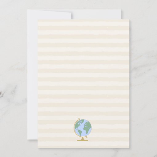 Welcome to the World Globe Baby Shower Invitation | Zazzle