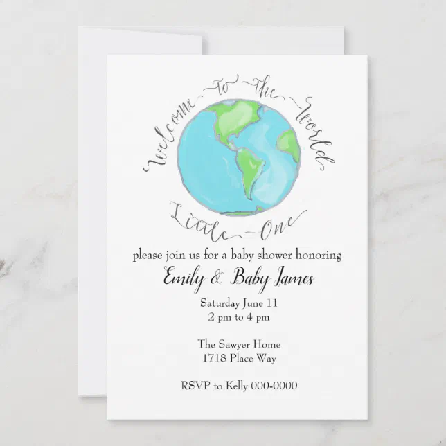 Welcome to the World Invitation | Zazzle