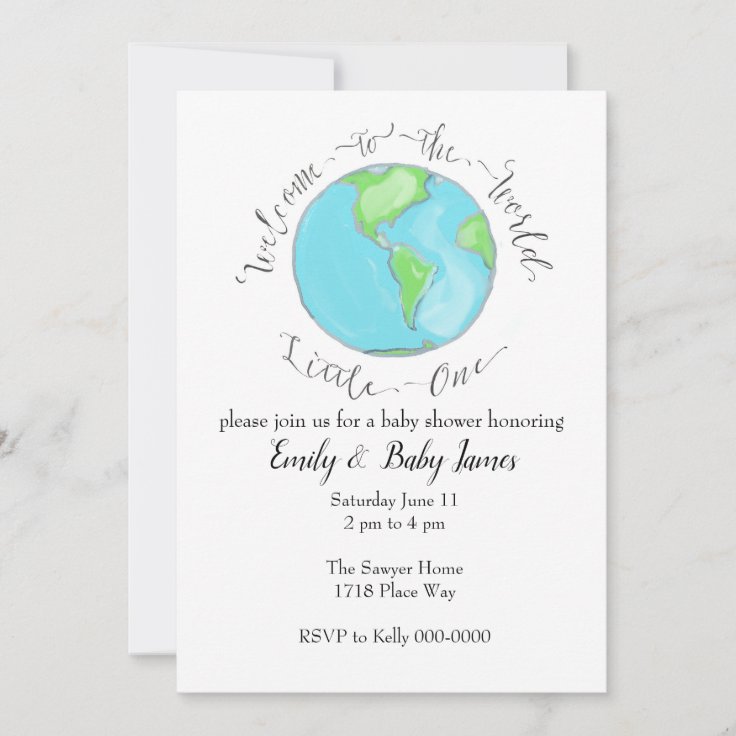 Welcome to the World Invitation | Zazzle