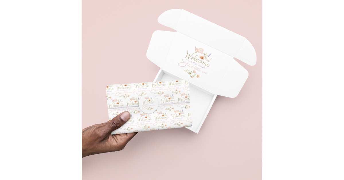 Welcome To The World Tissue Paper | Zazzle