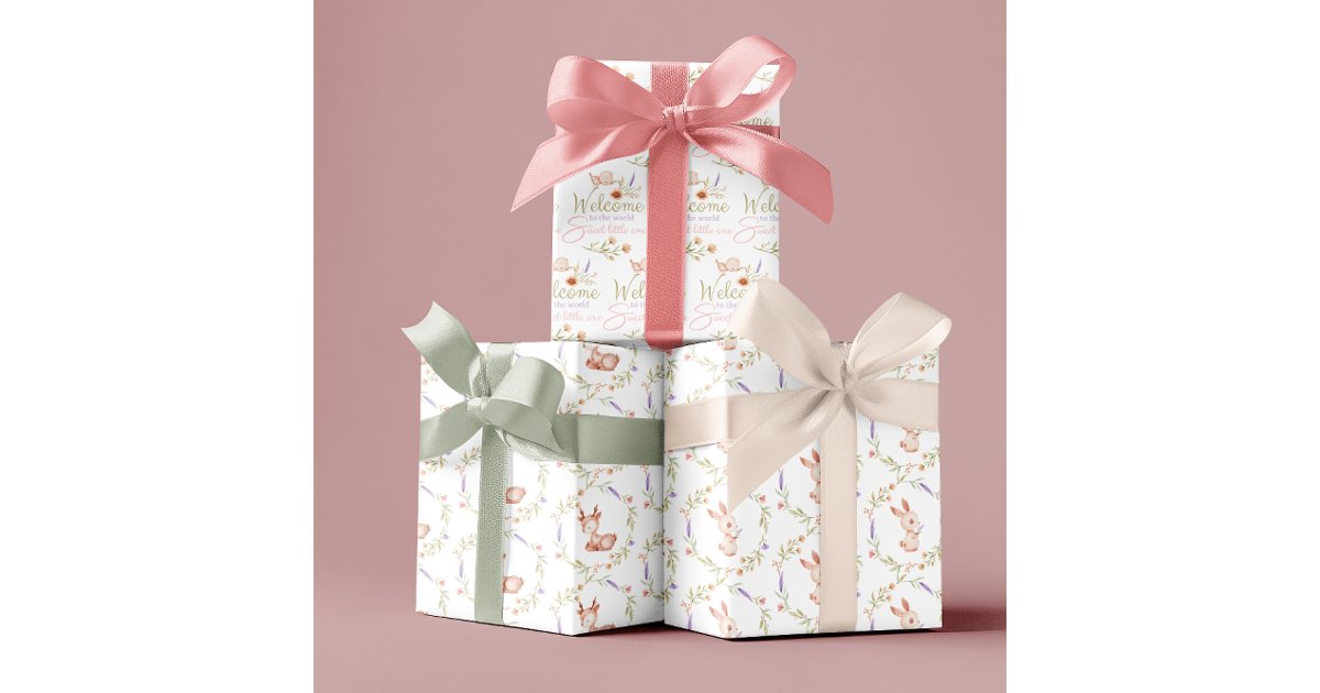 Welcome To The World Wrapping Paper Sheets | Zazzle