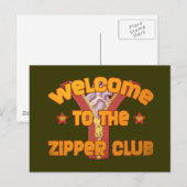 Welcome to the Zipper Club Postcard | Zazzle