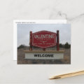 Welcome to Valentine, Nebraska Sign Postcard | Zazzle