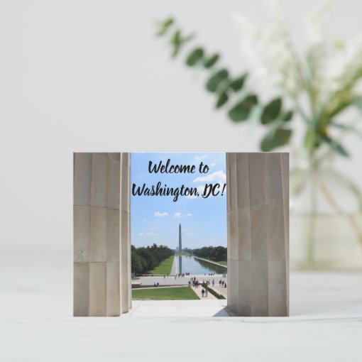 Welcome to Washington DC Postcard | Zazzle