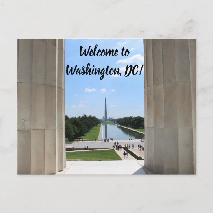 Welcome to Washington DC Postcard | Zazzle