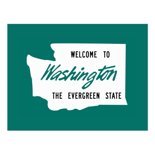 Welcome to Washington - USA Postcard | Zazzle.com