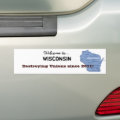 Welcome to Wisconsin! Bumper Sticker | Zazzle
