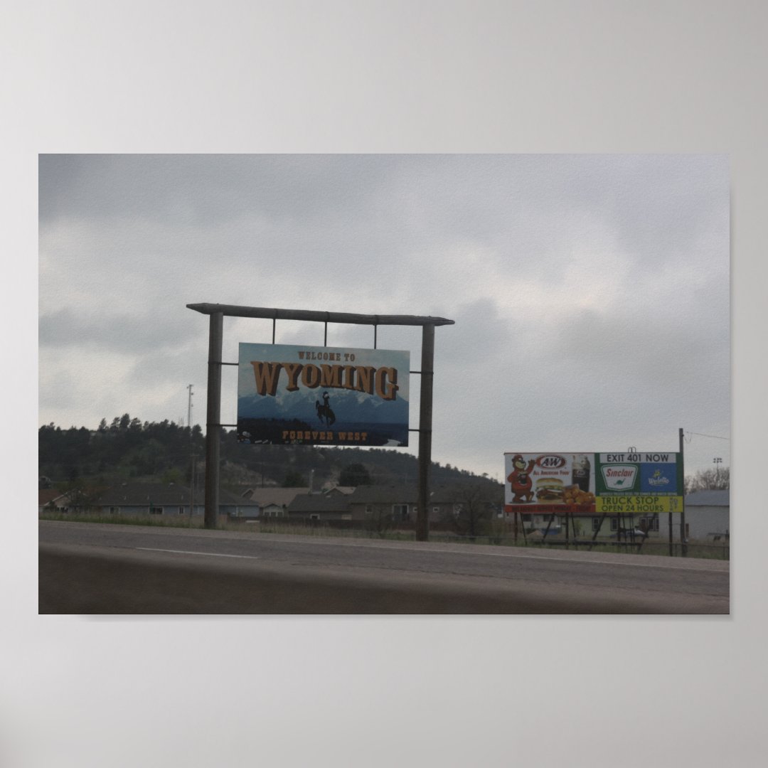 Welcome to Wyoming Poster | Zazzle