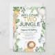 Welcome Two Jungle Safari Animals Birthday Invitation | Zazzle