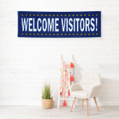 Welcome Visitors with stars Banner | Zazzle