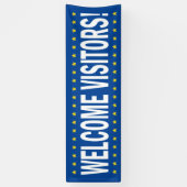 Welcome Visitors with stars Banner | Zazzle