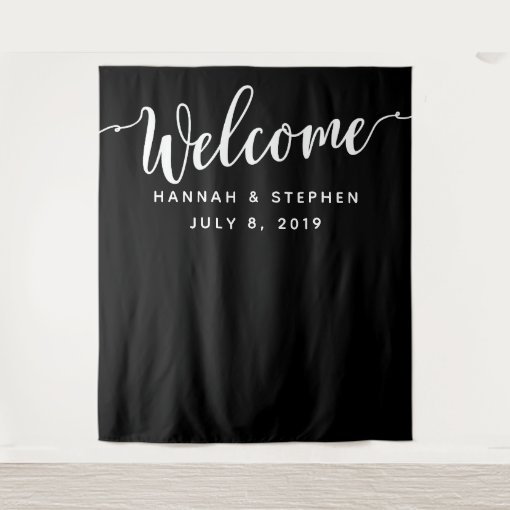 Welcome Wedding Photo Booth backdrop banner | Zazzle
