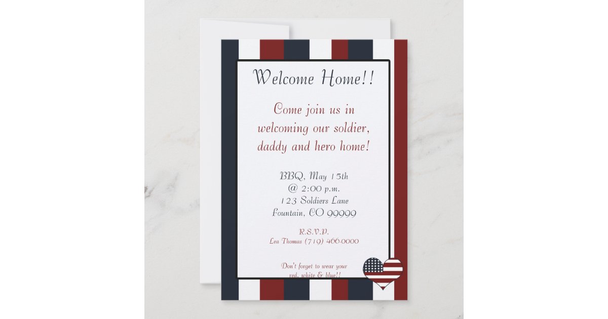 welcomehome copy, Welcome Home!!, Come join us ... Invitation | Zazzle