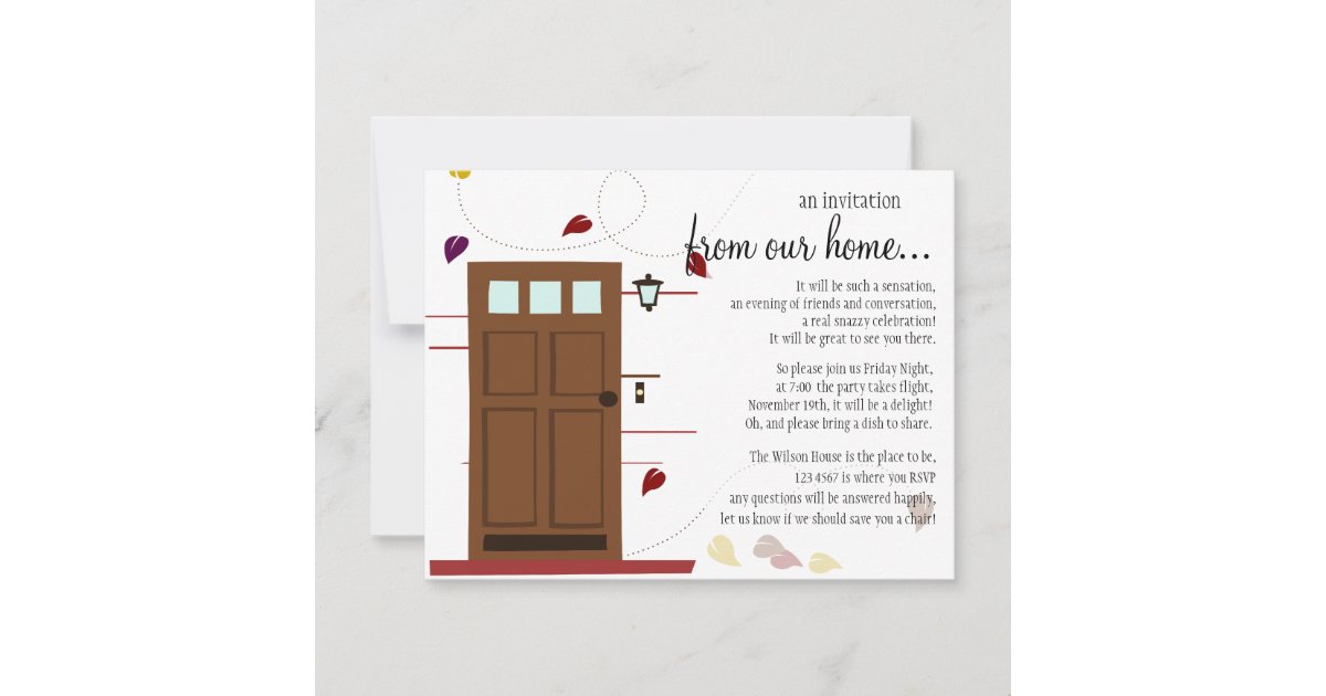 WElcoming Doors Invitation | Zazzle