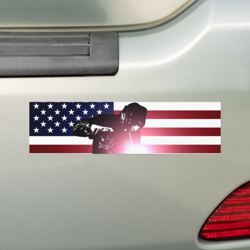 Welder and American Flag Bumper Sticker | Zazzle