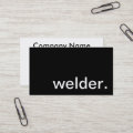 Welder Business Card | Zazzle