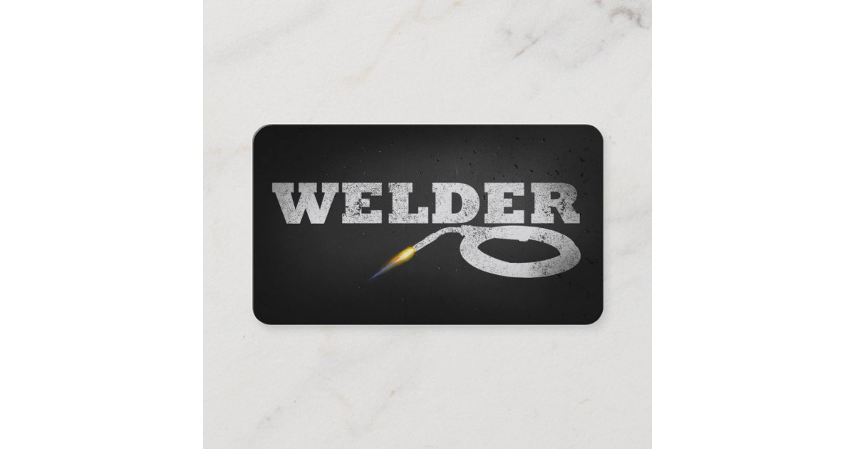 Welder Business Card | Zazzle