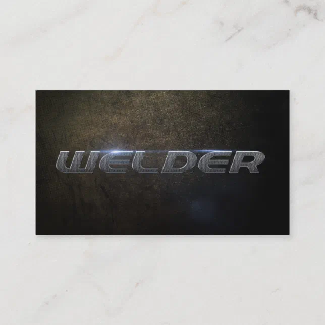 Welder Business card | Zazzle