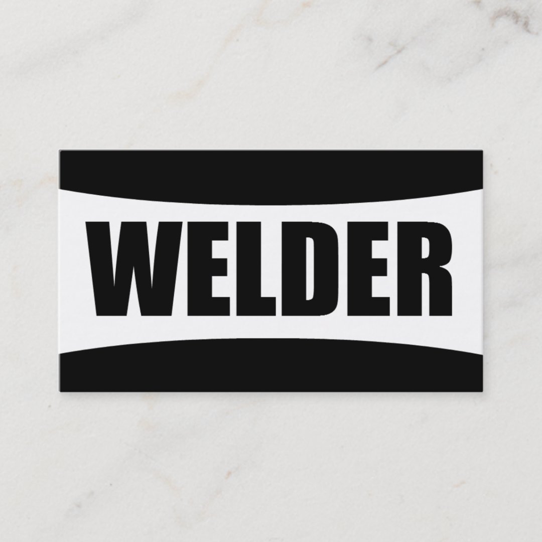 Welder Business Card | Zazzle